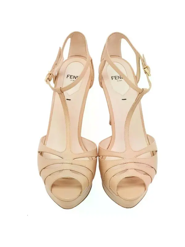 Fendi Duo T-strap Platform Sandals