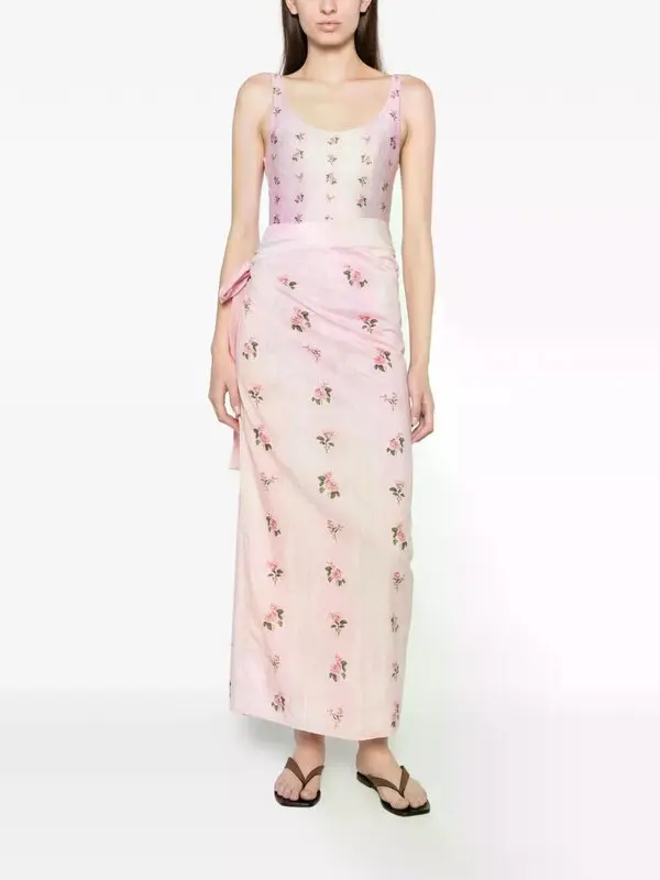 Agua Bendita Lavanda Pareo Midi - Pink