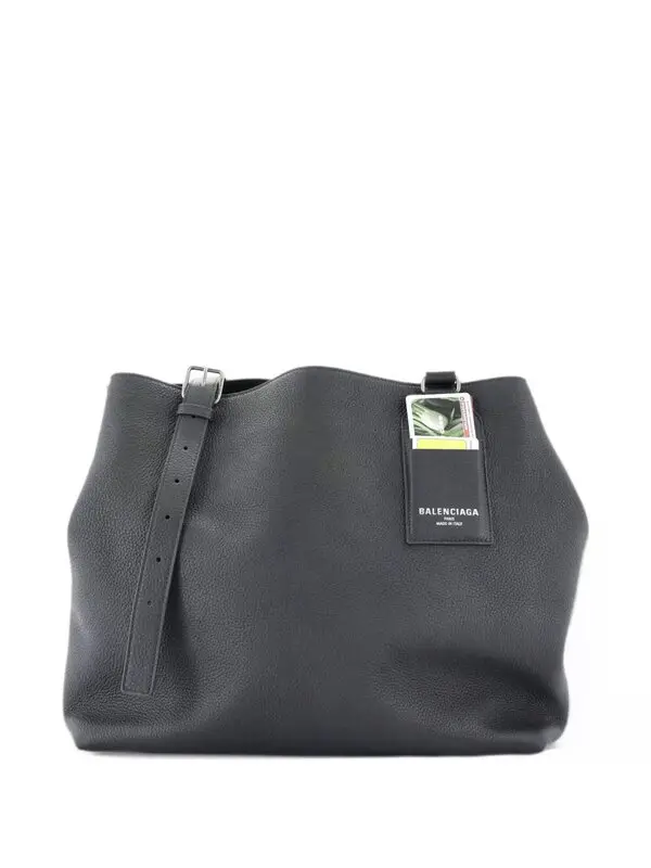 Balenciaga Credit Leather Tote Bag