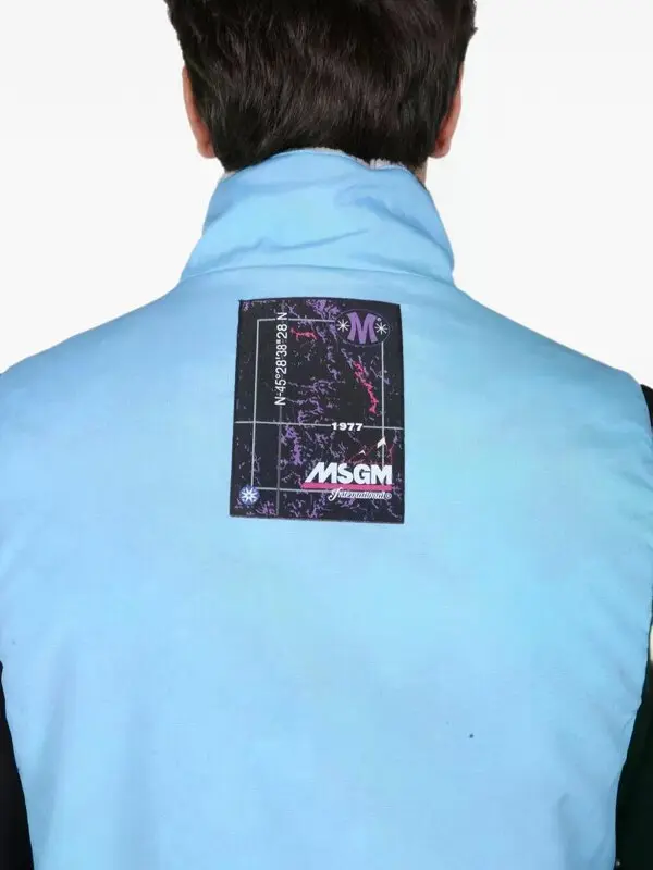 MSGM Patterned Fleece Gilet