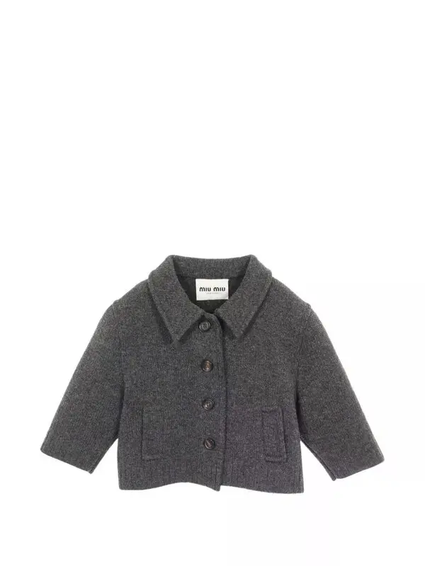 Miu Miu 2010s Knitted Button-up Jacket