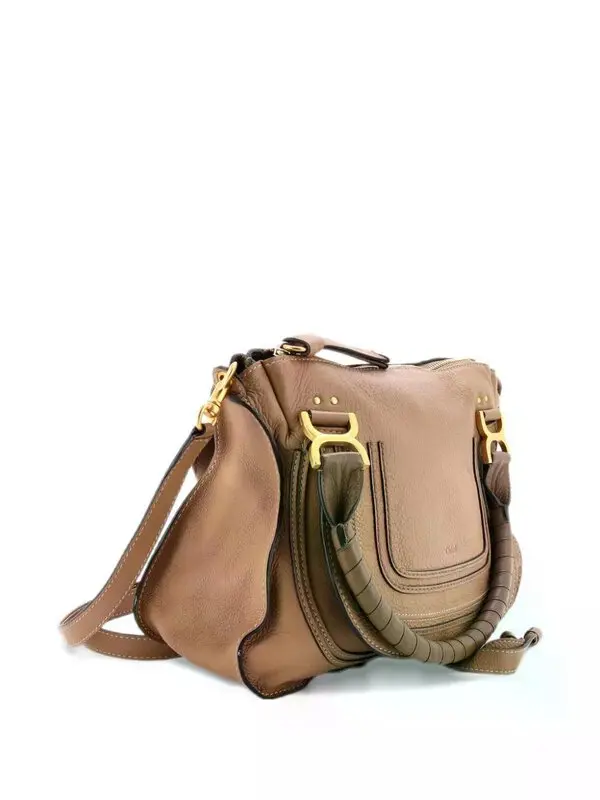 Chloé Marcie Leather Medium Satchel - Brown