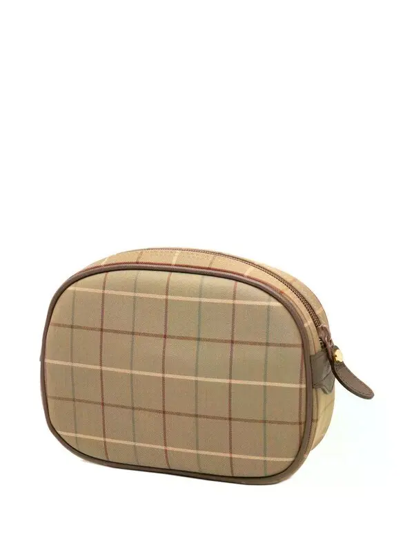 Burberry 20th Century Vintage Check Canvas Clutch Bag