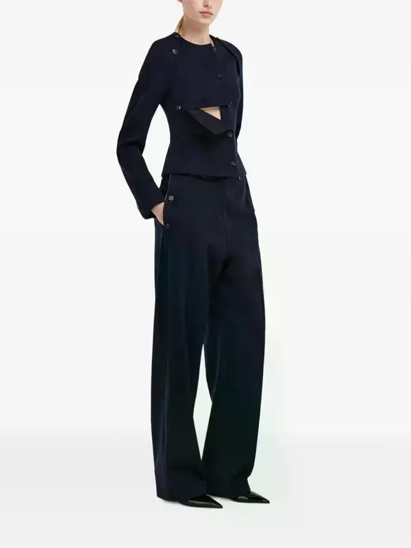 FERRAGAMO Cropped Jacket With Button Detail