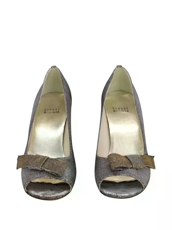 STUART WEITZMAN Bow-detail Peep-toe Pumps