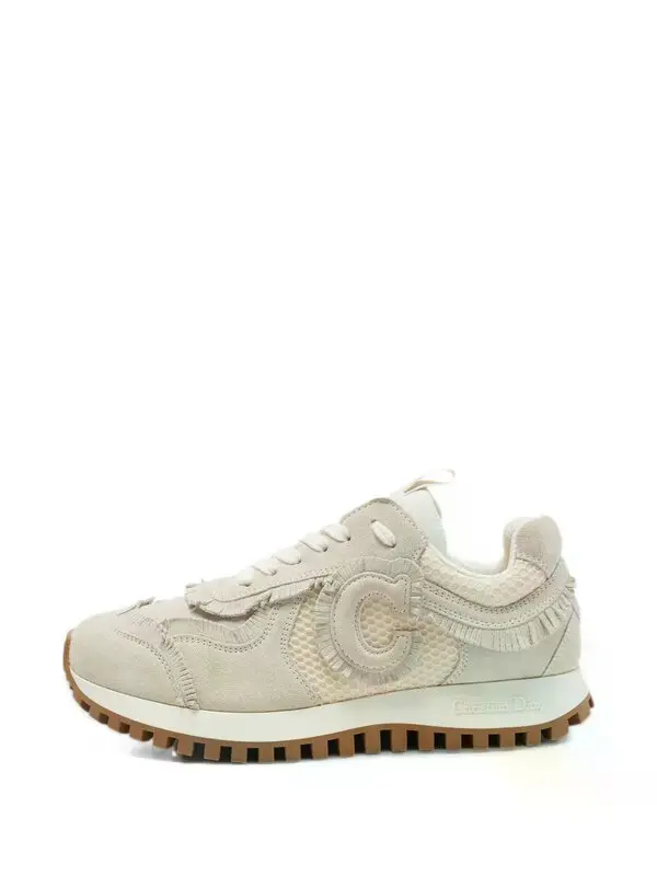 Dior C'est Fringed Sneakers - Neutrals