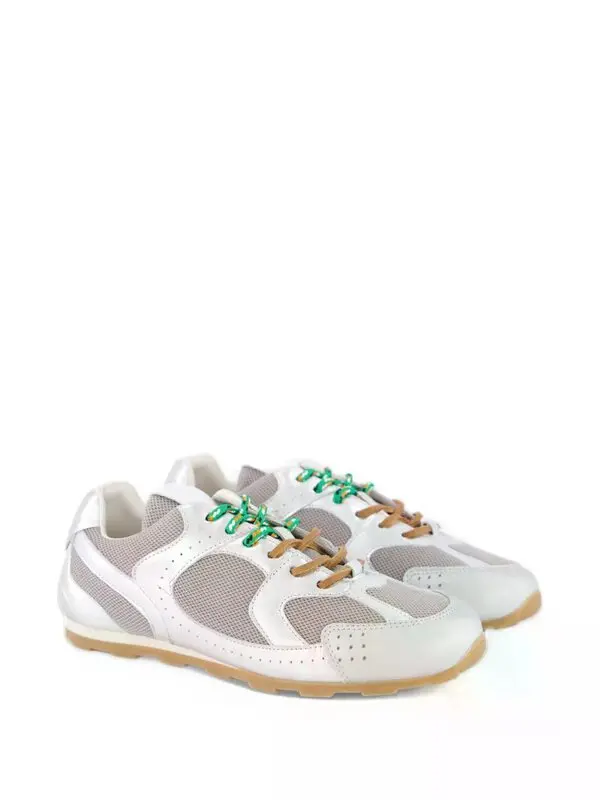 TORAL SHOES Metallic Leather-panelled Sneakers