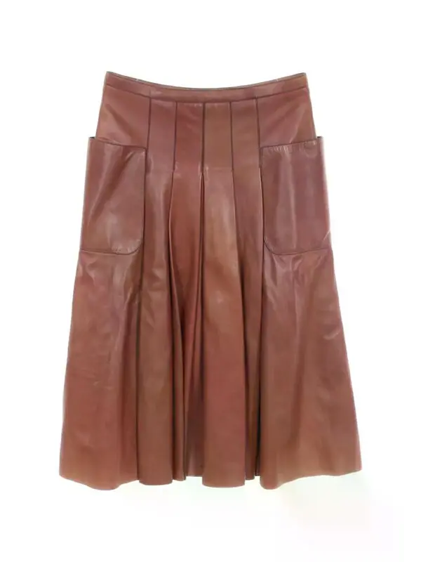 Hermès 2000s Blair Pleated Midi Skirt