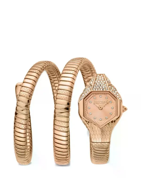 Just Cavalli Evo 7 22mm Crystal-embellished Watch - Pink