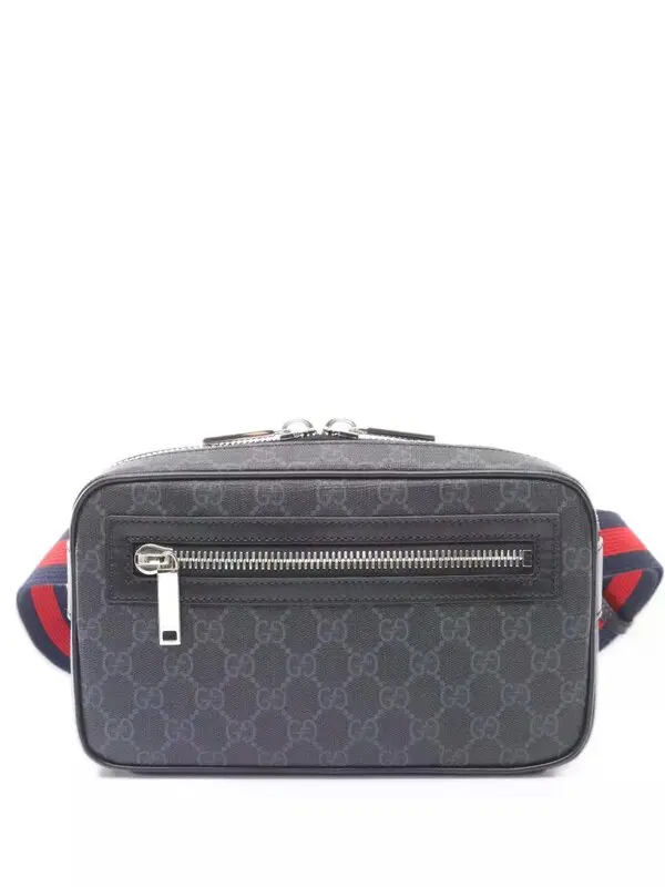 Gucci 2010s Gg Supreme Belt Bag - Black