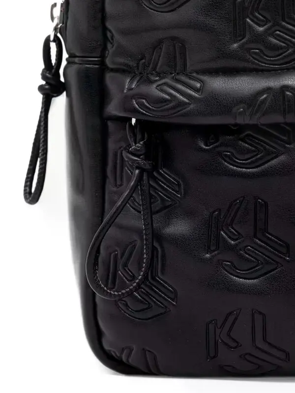 Karl Lagerfeld Monogram-embossed Backpack