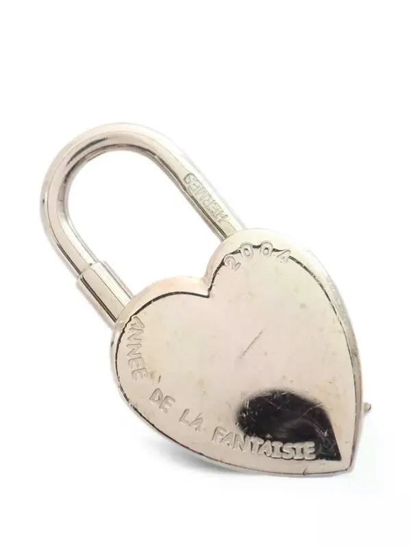Hermès 2010s Vive L'idee Heart Padlock Bag Charm