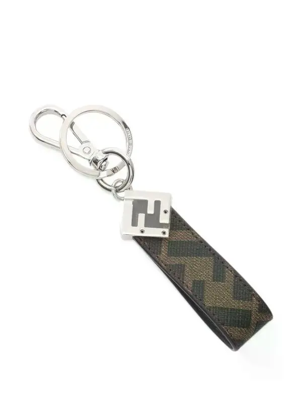 Fendi 2020s Ff Square Zucca Key Ring