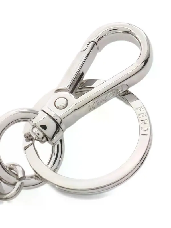 Fendi 2020s Ff Square Zucca Key Ring