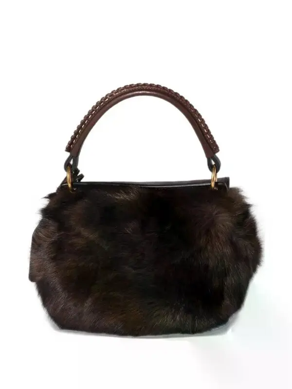 Miu Miu Rendez-vous Shearling And Nappa Leather Bag