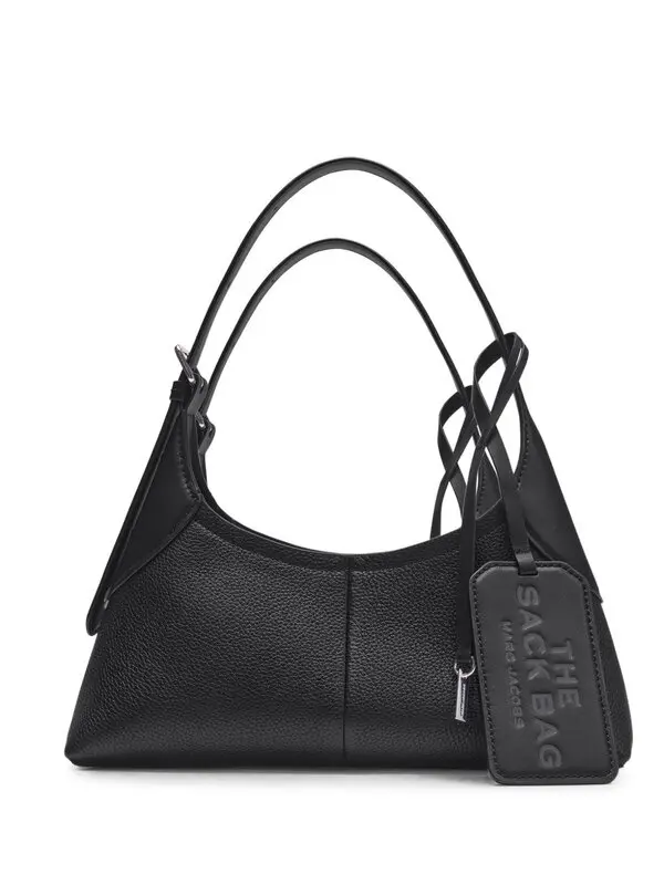 Marc Jacobs Belted Sack Small Leather Shoulder Bag - Black
