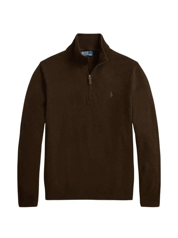 Polo Ralph Lauren Zip-up Knit Sweater - Brown