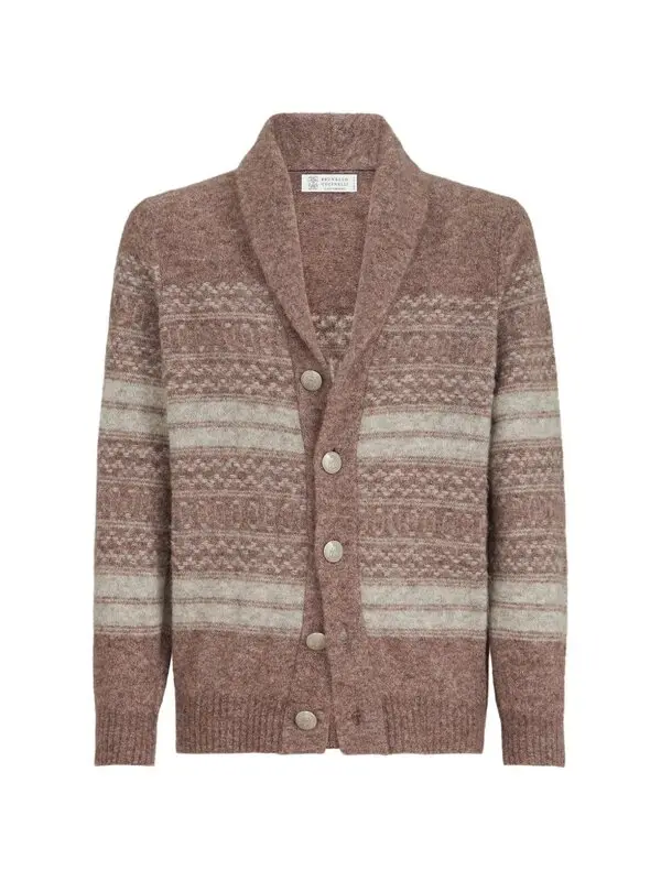 Brunello Cucinelli Wool Cardigan - Grey
