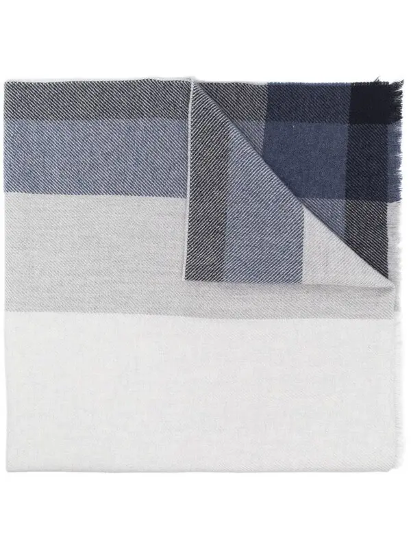Brunello Cucinelli Wool Scarf - Blue
