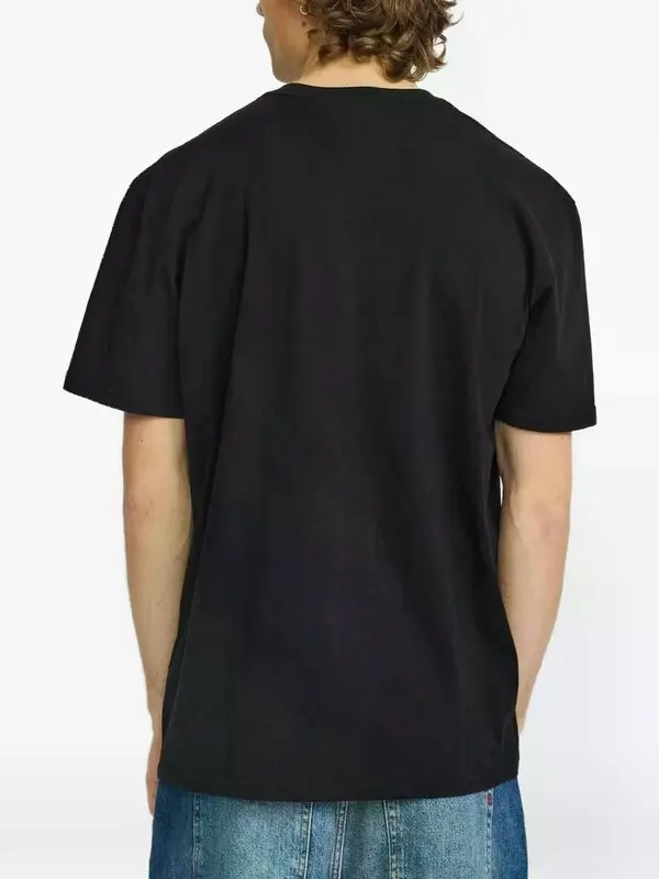 REVOLUTION Embroidered-logo Chest-pocket T-shirt