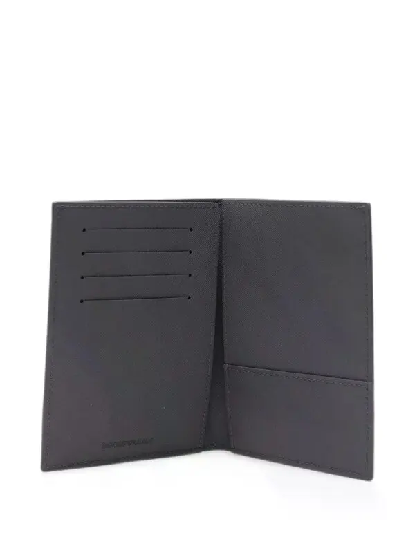 Emporio Armani Logo-plaque Bifold Card Holder - Grey
