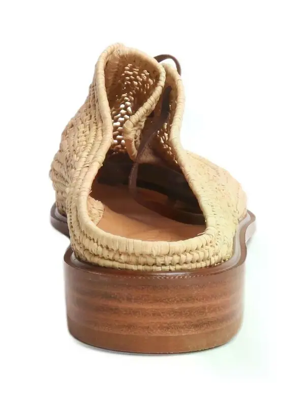 Clergerie Woven Lace-up Mules