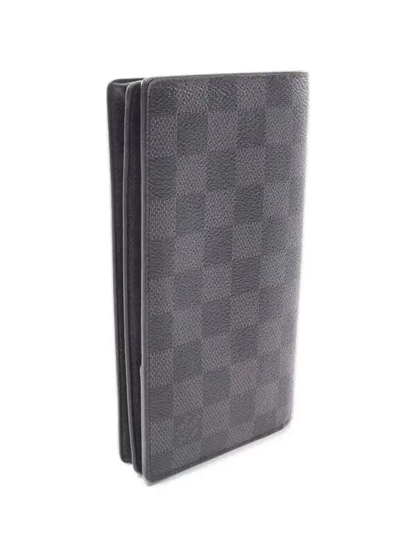 LOUIS VUITTON 2012 Brazza Damier Graphite Wallet - Black