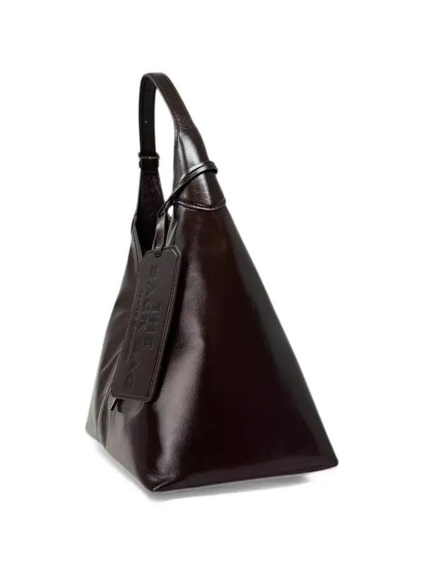 Marc Jacobs Belted Sack Bag In Crinkle Leather