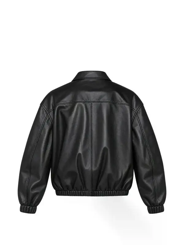 AWGE Suede-panel Leather Jacket