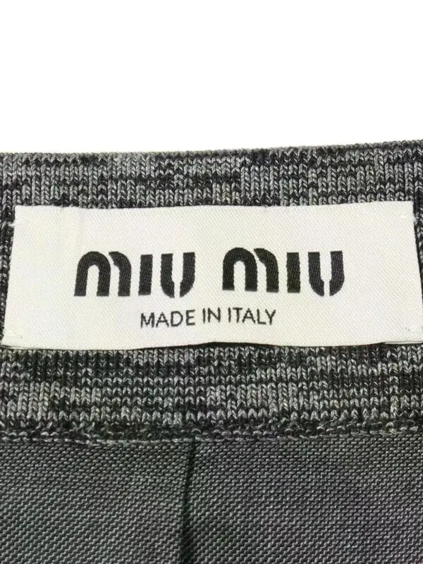 Miu Miu 2010s Pleated Mini Skirt