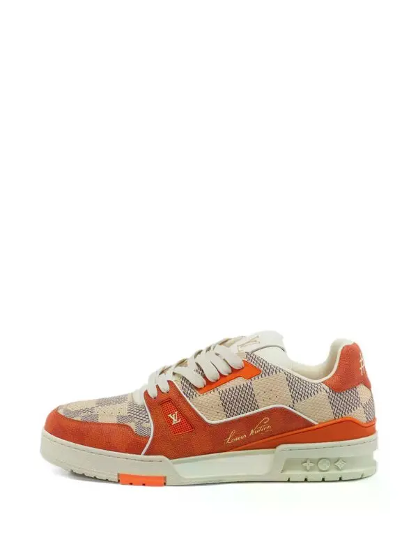 LOUIS VUITTON Damier Trainer Sneakers - Orange