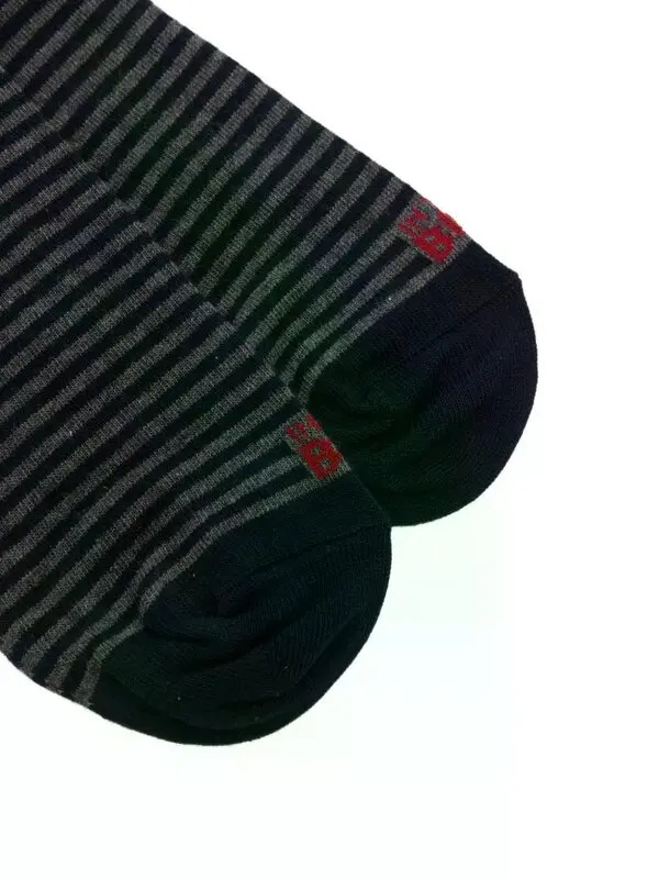 IN THE BOX Striped-knit Socks