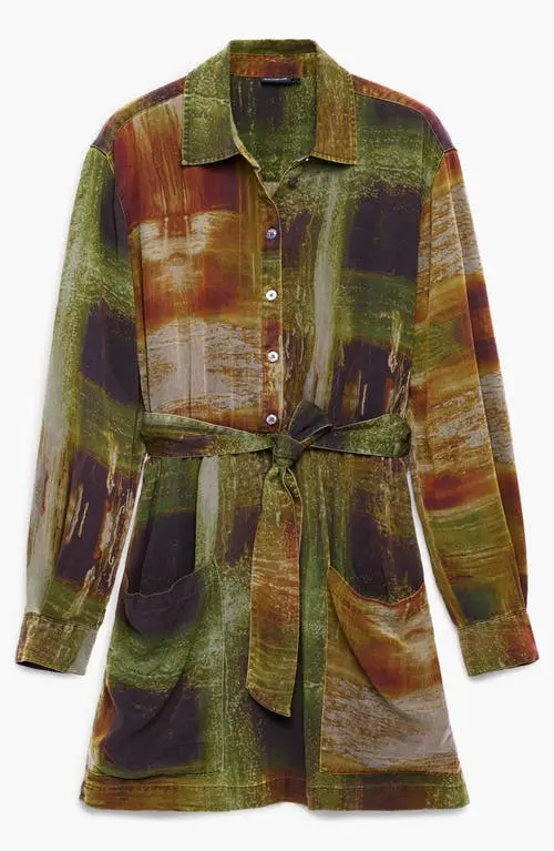 Desigual Tie Waist Shirtdress