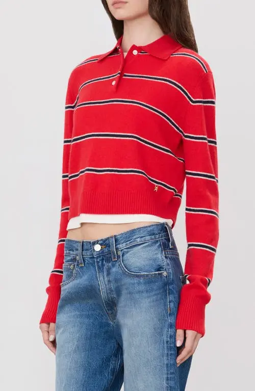 Eterne Barrett Cashmere Blend Polo Sweater