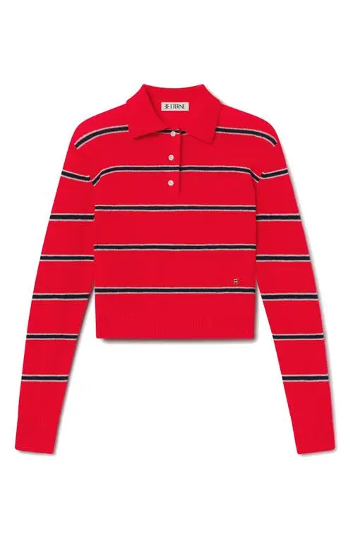 Eterne Barrett Cashmere Blend Polo Sweater