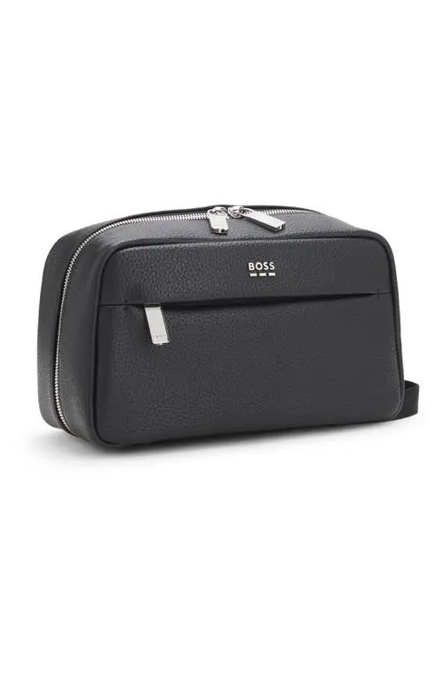 BOSS Ray Evo Faux Leather Washbag