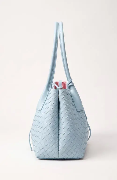 MODENAIRE Woven Double Handle Tote Bag