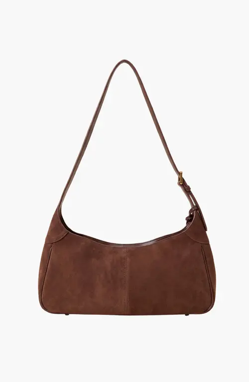 MODENAIRE Buckle Strap Crescent Shoulder Bag