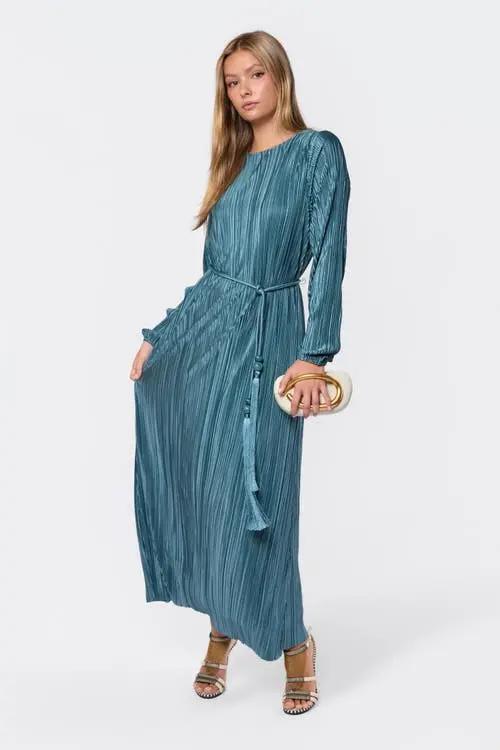 YAKIRA BELLA Camellia Long Sleeve Maxi Dress