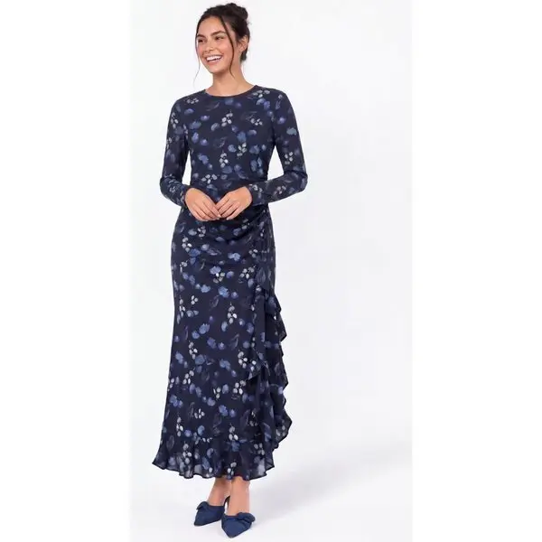 YAKIRA BELLA Stacey Long Sleeve Maxi Dress