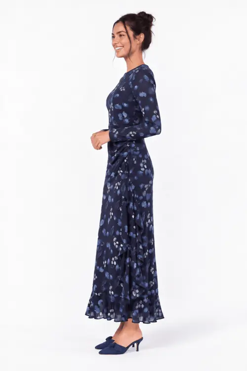 YAKIRA BELLA Stacey Long Sleeve Maxi Dress