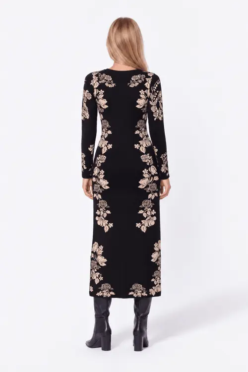 YAKIRA BELLA Verona Long Sleeve Maxi Dress