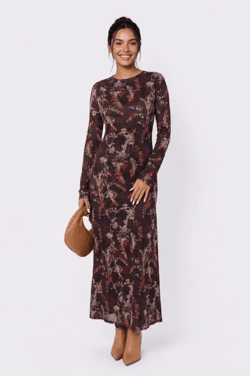 YAKIRA BELLA Mylah Long Sleeve Maxi Dress