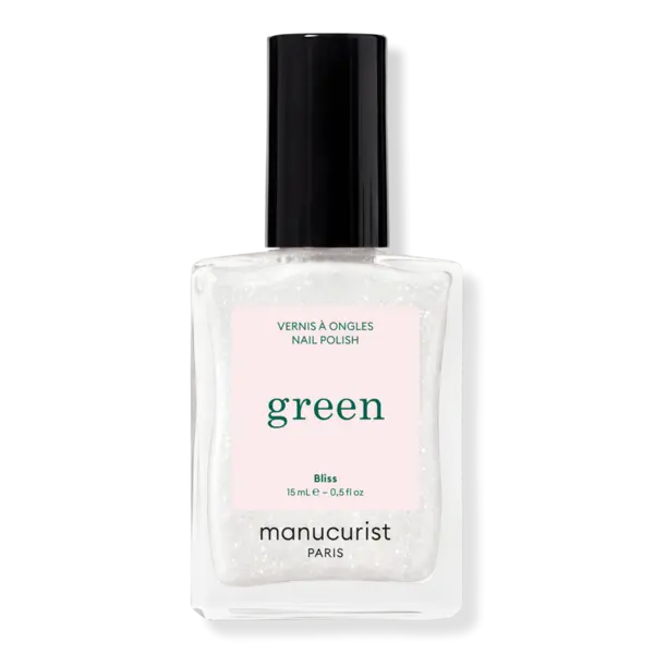 MANUCURIST Green Nail Polish, Quick Dry, Non-toxic With Gel-like Finish, Holiday Collection - Bliss