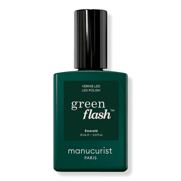 MANUCURIST Green Flash Led Gel Nail Polish, Non-toxic Nail Polish Holiday Collection