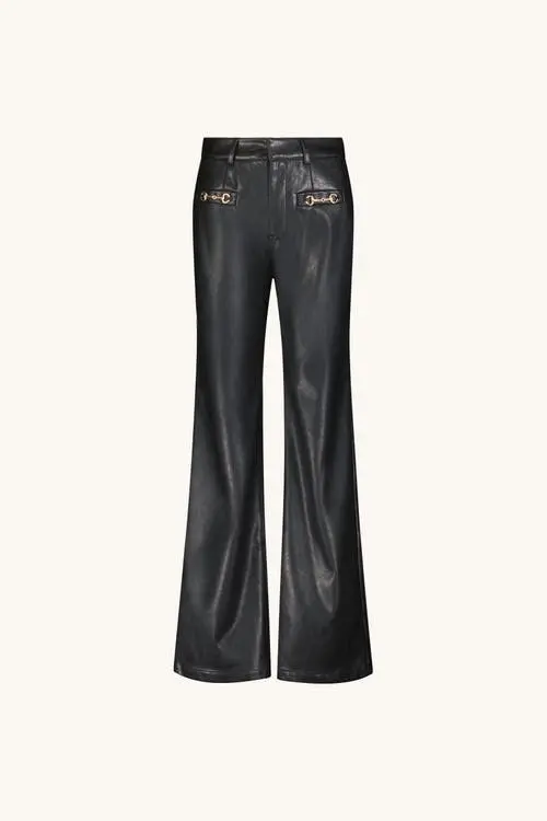 THE NOLI SHOP Iman Leather Horsebit Pant