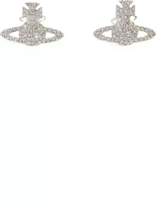 VIVIENNE WESTWOOD Grace Bas Relief Stud Earrings - Silver