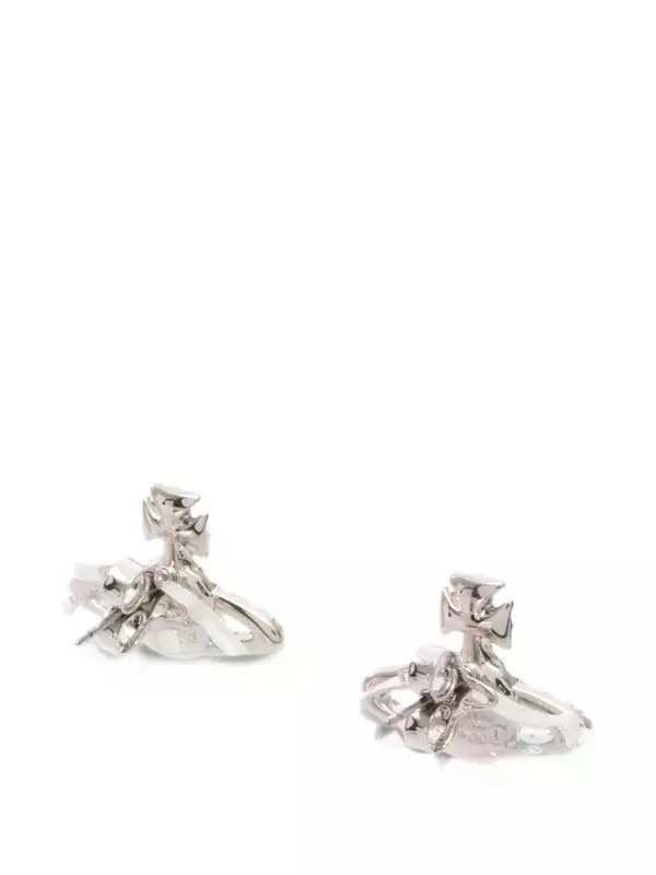 VIVIENNE WESTWOOD Grace Bas Relief Stud Earrings - Silver