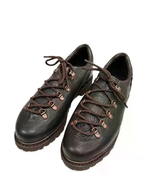 Paraboot Clusaz Grained Leather Sneakers