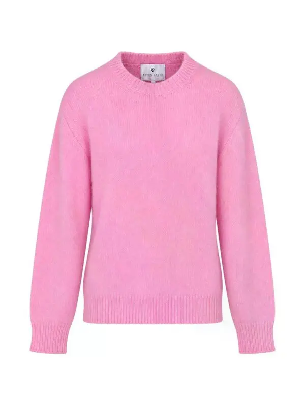 SEVEN GAUGE Fine-knit Sweater - Pink